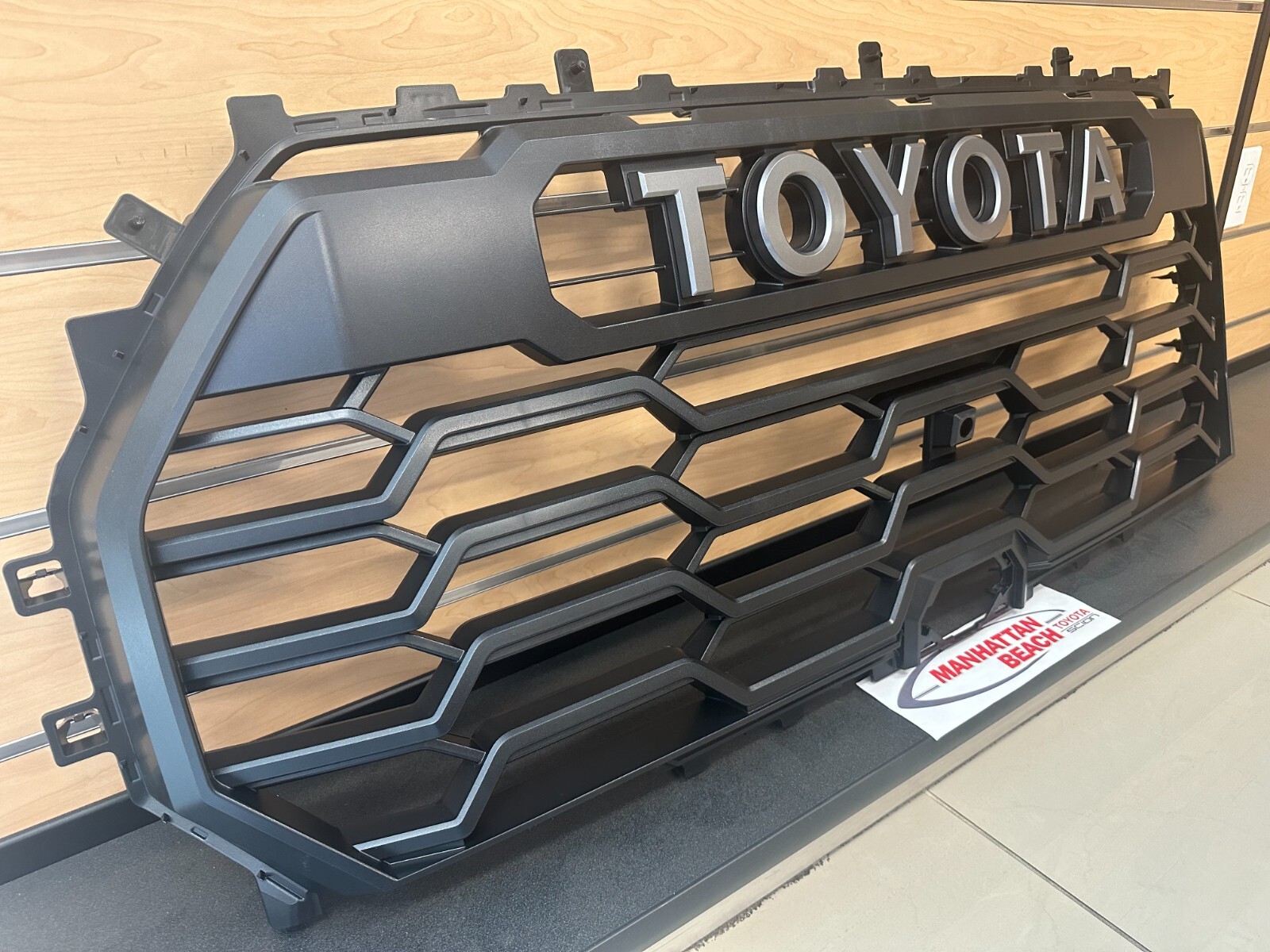 22-25 TUNDRA TRD PRO GRILLE MATTE BLACK GRAY LETTERS GENUINE OEM 53101 ...