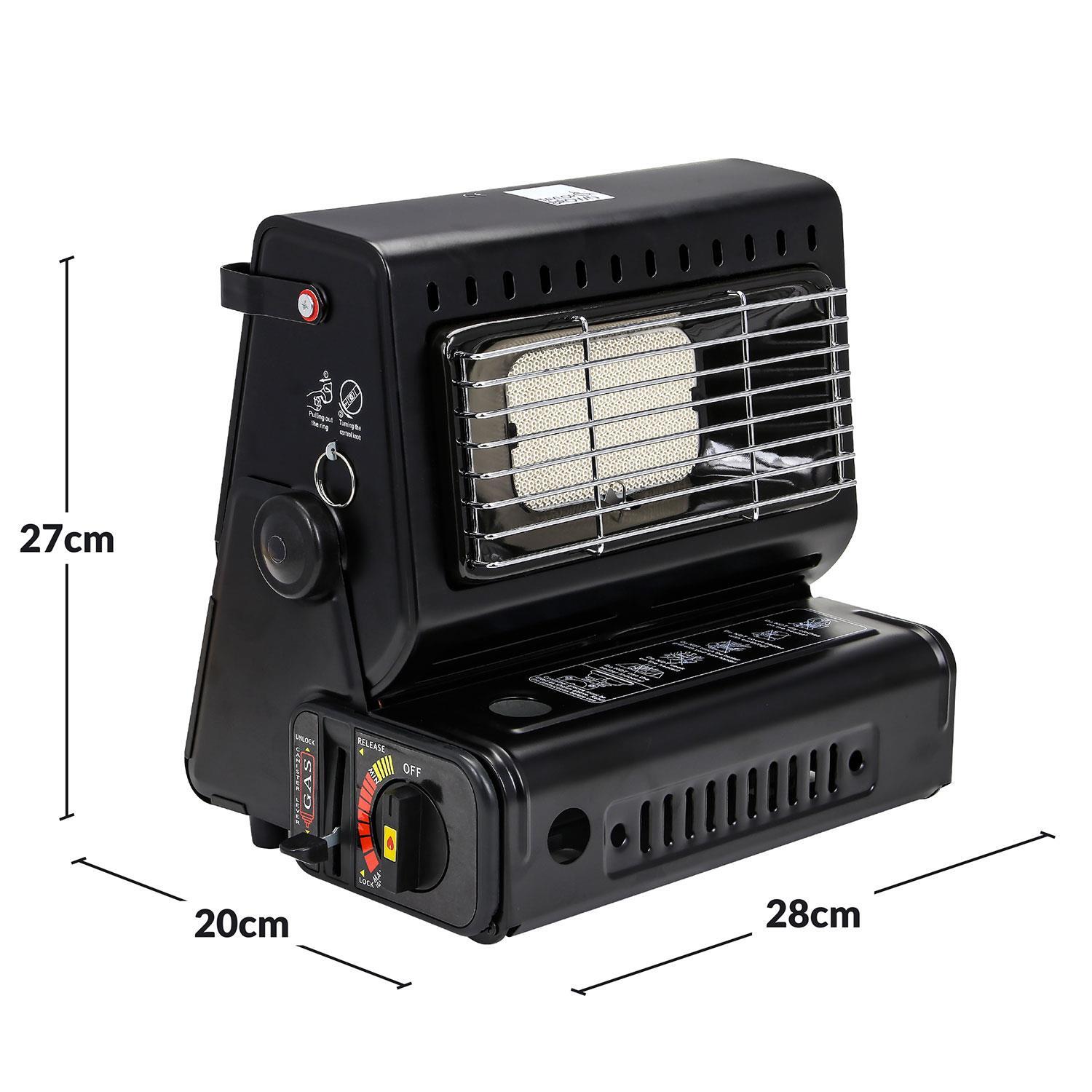 Portable Butane Gas Heater Stove Safe Grill Carry Handle Outdoor ...