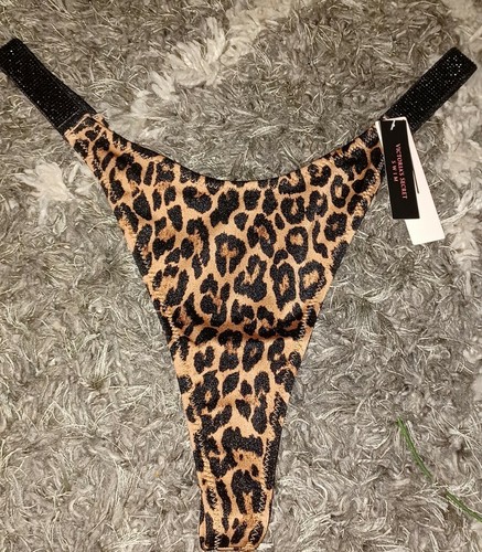 Victorias Secret Swimsuit Shine Strap Cheetah Print Small Academico