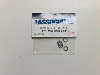Team Associated No.4554 Rear Axle Shims 1/4" for 4551 Rear Axle 002 | eBay