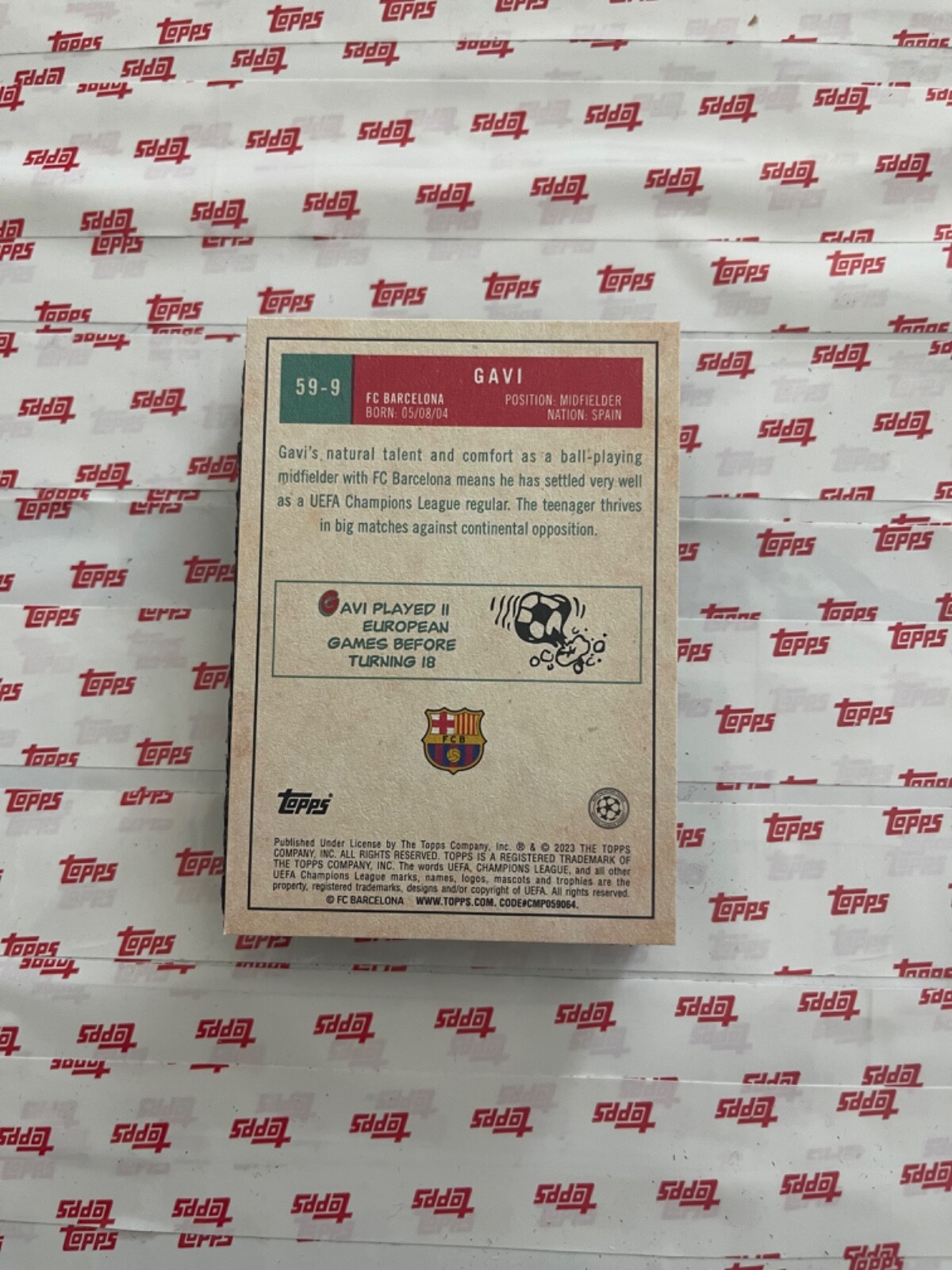 Topps Champions League Club Competition 22/23 No. 59-9 Gavi LED -- | eBay