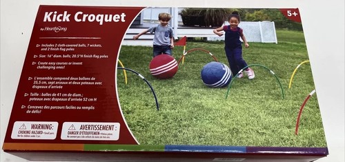 HearthSong Kids Kick Croquet, Large Balls, Kids Sports. Outdoor Toys 🔥 ...