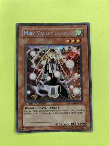 Yu-Gi-Oh Card - HA01-EN005 - MIST VALLEY SHAMAN (secret rare holo) - NM ...