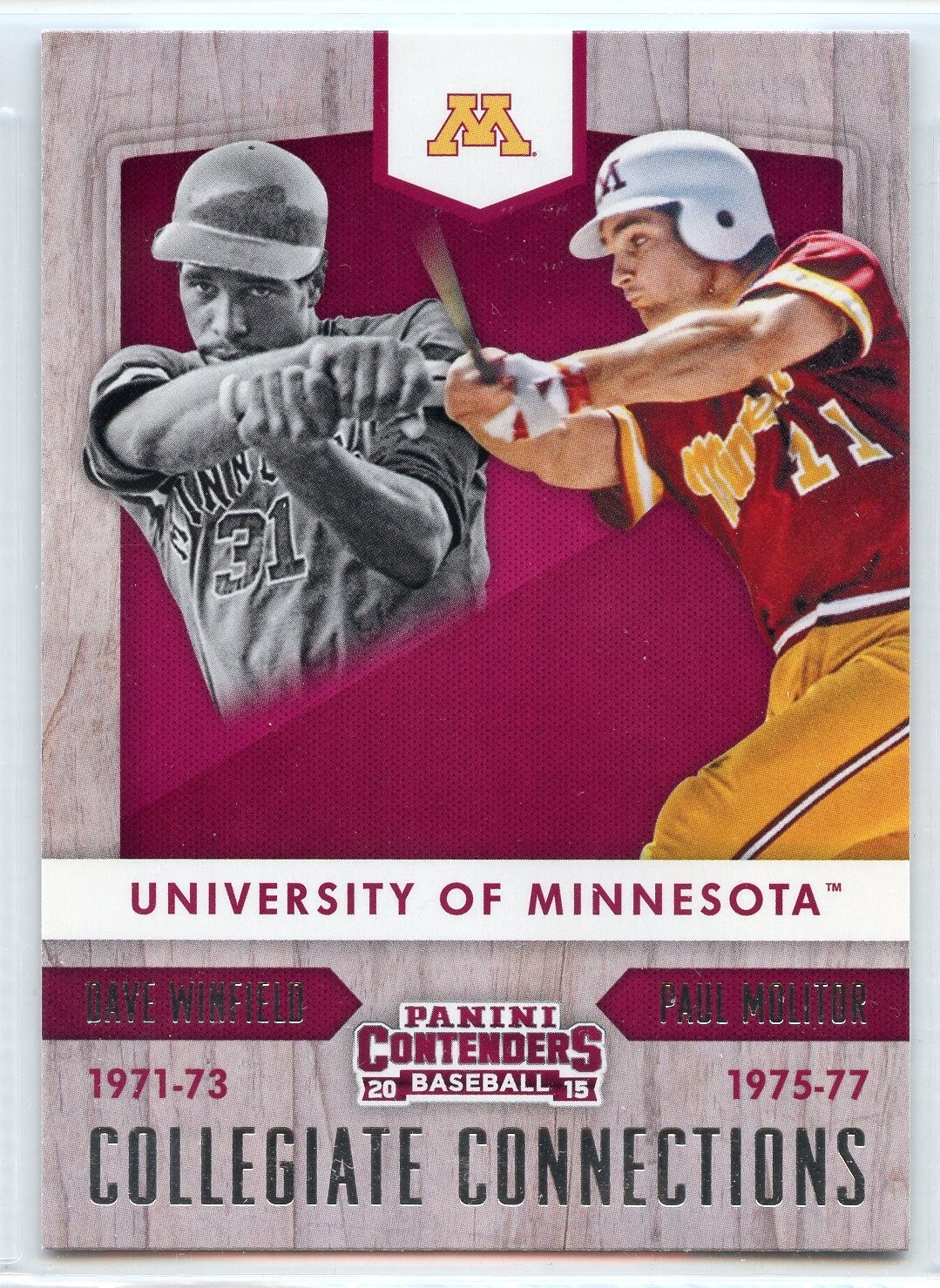 2015 Panini Contenders Collegiate Connections -#4 - Dave Winfield ...