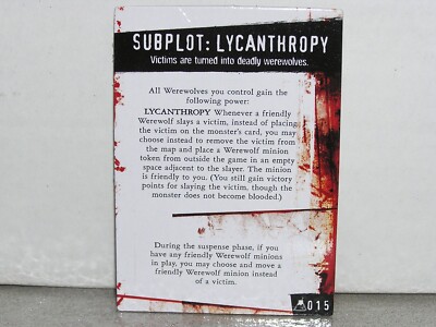 Horrorclix The Lab Card #015 Subplot: Lycanthropy | eBay