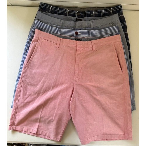 Lot of 4 Men’s Size 36 Shorts J Crew Amazon Ess Pink Blue Stripe Check ...