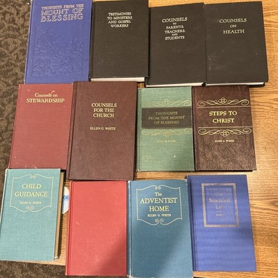 Lot of 12 SDA hardcover / Ellen G White /Adventist Heritage/ Spirit of ...