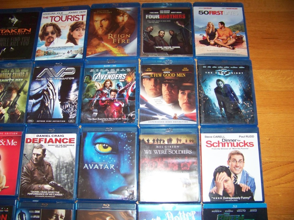 LOT of 38 Blue Ray Blue-Ray Movies THE TOURIST Dinner for Schmucks ...