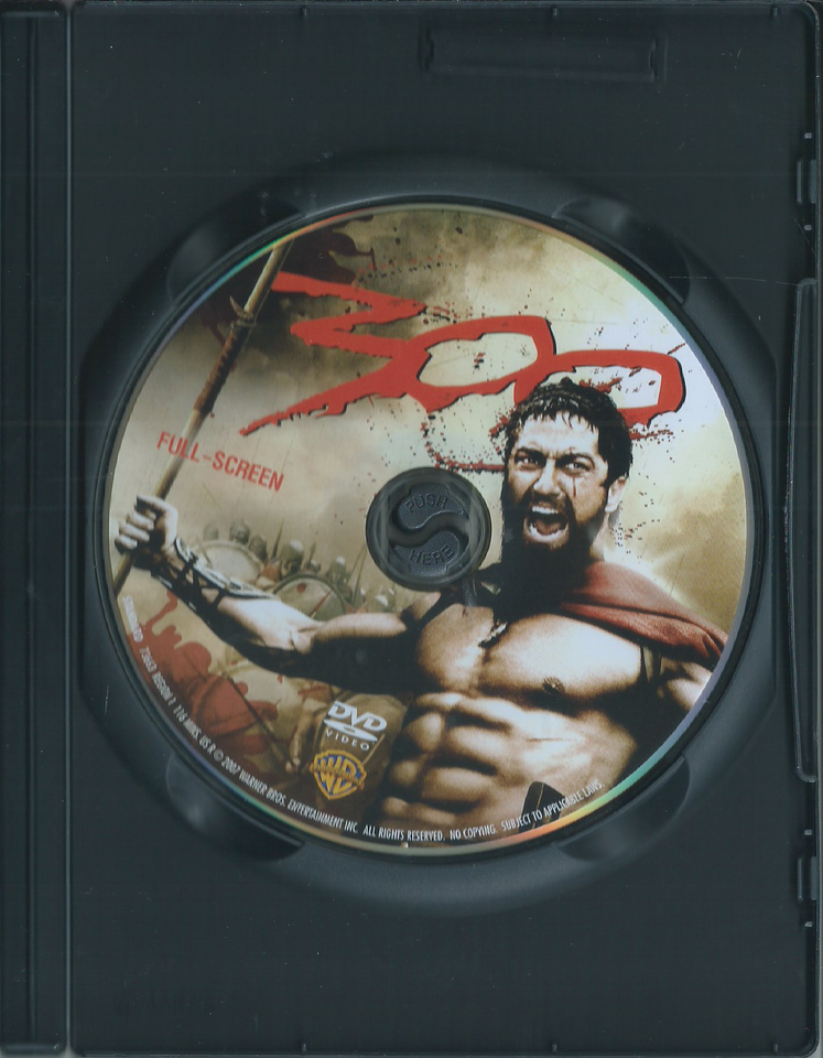 🔥 300 (DVD, 2007, Full Frame, Gerard Butler, Lena Headey, Dominic West ...