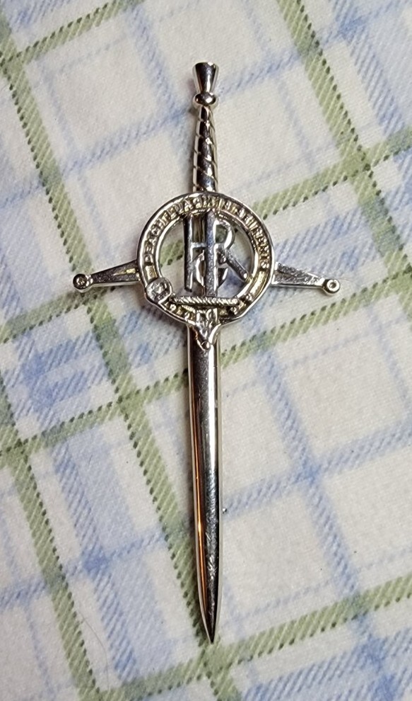 Vintage Hector Russell Sword Motto Kilt Pin, Quality … - Gem