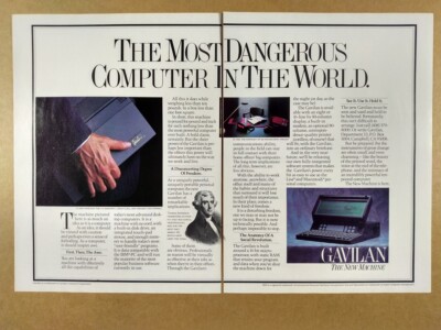 1984 Gavilan SC Laptop Computer vintage print Ad | eBay