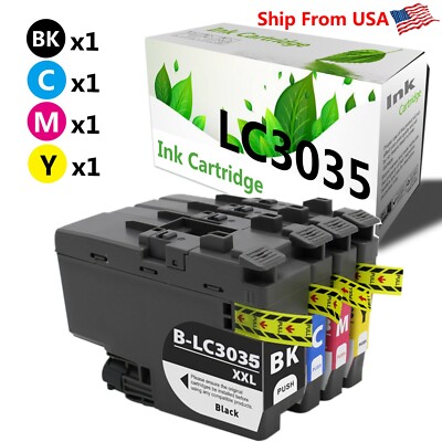 4PK LC3035 3035 Ink Cartridge InkJet MFC-J805DW XL MFC-J995DW Printer ...