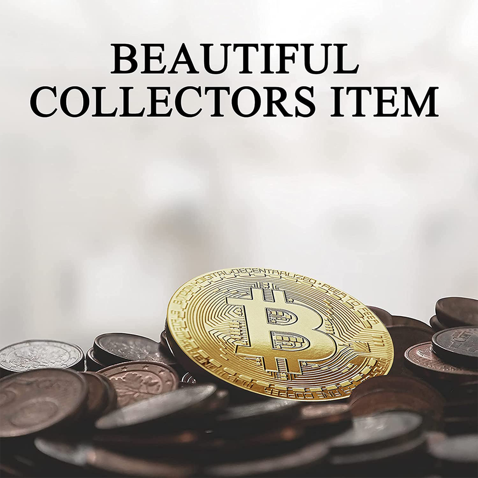 Bitcoin Physical Crypto Coin Commemorative Cryptocurrency with ...