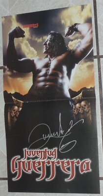 JUVENTUD GUERRERA SIGNED AUTO'D GUERREROS DEL RING MAGAZINE POSTER WCW ...