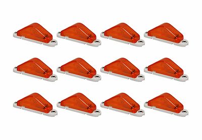12Pcs Amber Side Marker Lights Triangle Trailer Truck | eBay