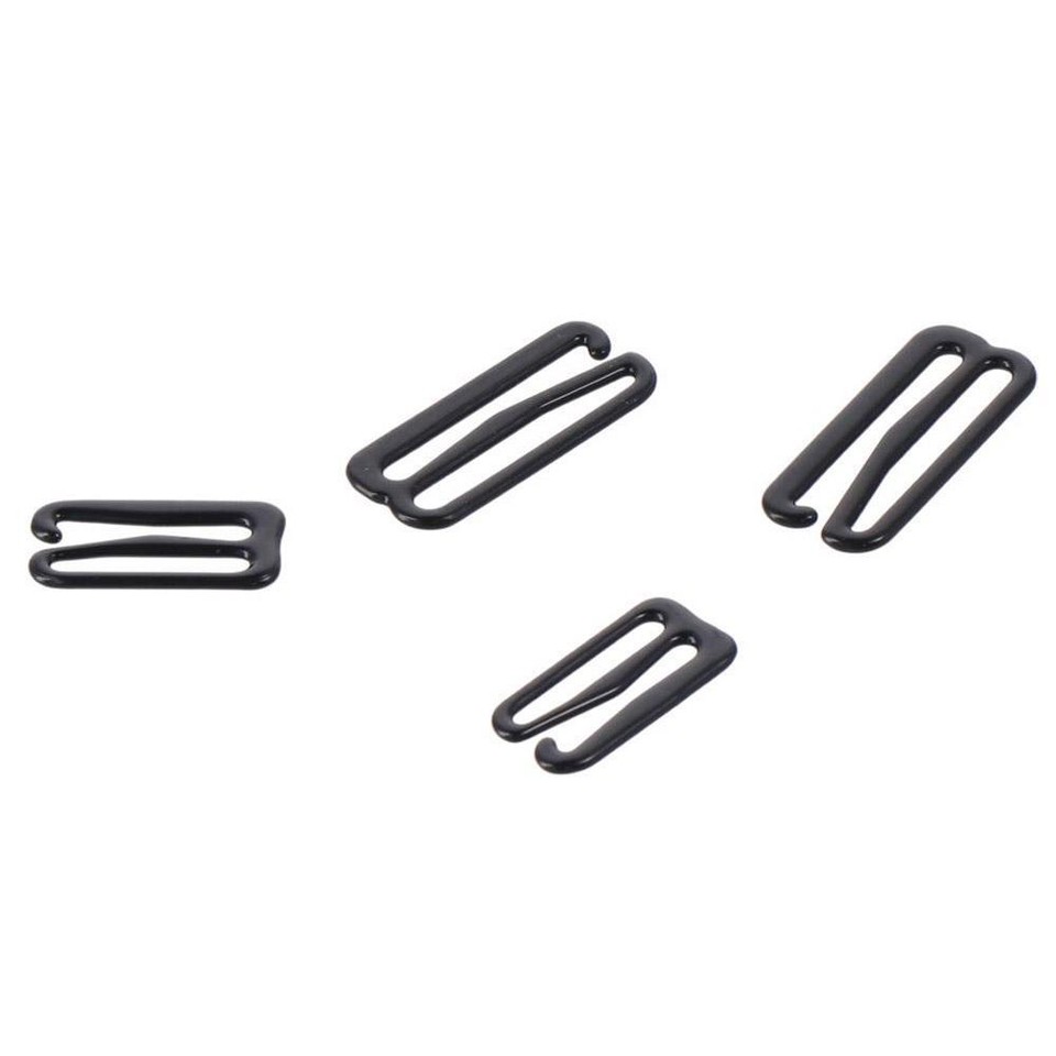 40Pcs Black Bra Strap Clips G Hook Bra Strap Shortener Replacement | eBay