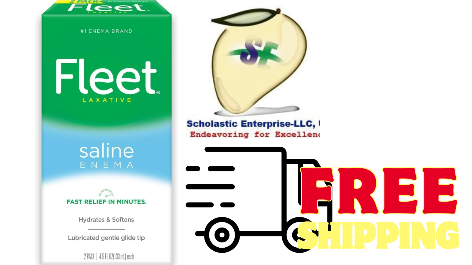 NEW Fleet Laxative Saline Enema for Adult Constipation 4.5 fl oz 4 ...