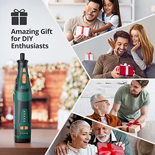 DEPSTECH Cordless Rotary Tool Kit, 8V 2.0Ah Rechargeable Battery ...