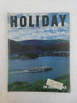 Vintage HOLIDAY Magazine October 1966 THE HUDSON RIVER | eBay