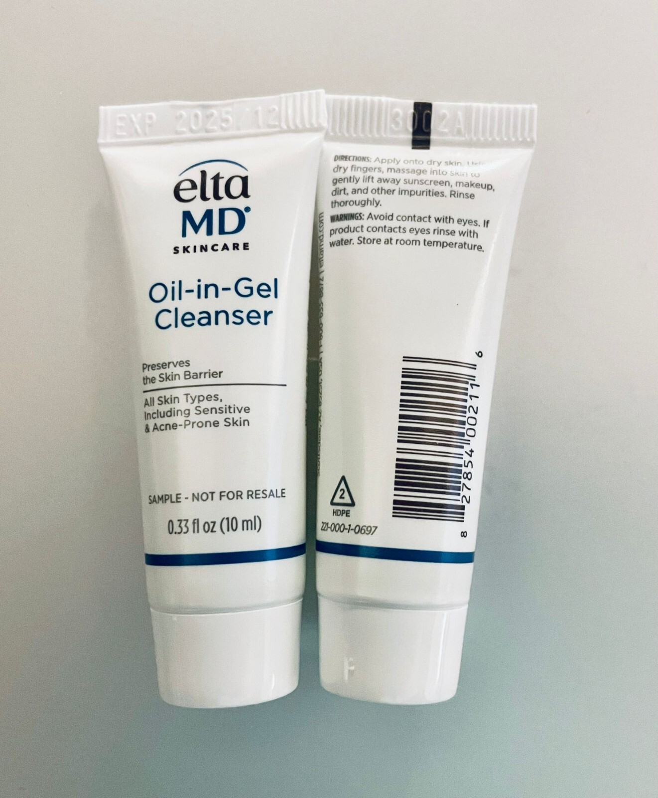 Elta MD Oil-in-Gel Cleanser - 2 Travel tubs (2 x 10ml) - FAST SHIPPING ...