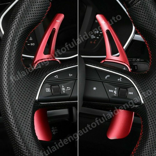 For Audi Q3 2019-2024 Red Steering Wheel Aluminum Shift Paddle Shifter ...