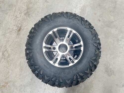 10 inch Complete Wheel Alloy Rim Tyre Quad ATV Buggy Gokart 4 Stud ...