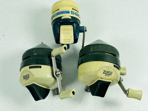 🔥 Lot Of 3 • Vintage Zebco 404 & Daiwa S60 • Spinning Reel Fishing Spin ...