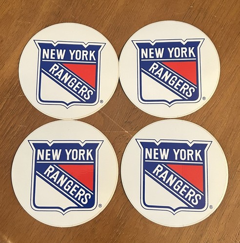 VINTAGE 1970s NEW YORK RANGERS TEAM ISSUED STICKERS ~ FOUR (4) LOT ...
