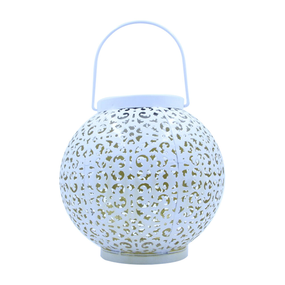 Creative Hollow Ball Solar LED Lantern Light Garden Yard Pathway ...