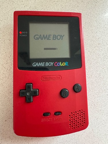 Vintage Nintendo Game Boy Color Handheld System red - CGB-001 Working ...