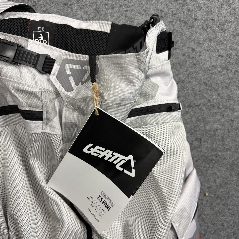 Leatt Pants Mens XXL Gray Steel ADV FlowTour 7.5 Adventure Motorcycle ...