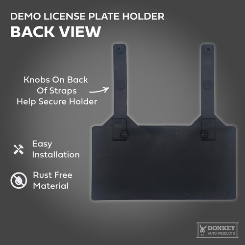 Rubber Demo License Plate Holder - for Car Dealers - (Demo Tags ONLY ...