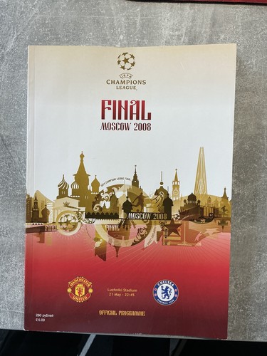 2008 Champions League Final Programme ..Chelsea V Man Utd | eBay