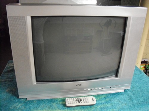 VINTAGE 21" RCA Model 20V500T CRT GAMING FLAT SCREEN TV W/ REMOTE | eBay