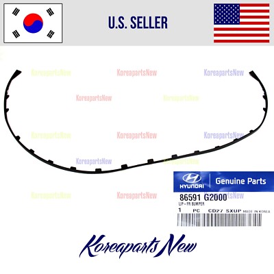 Front Bumper Lower Deflector Lip 86591G2000 ⭐OEM⭐ Hyundai Ioniq 2017 ...