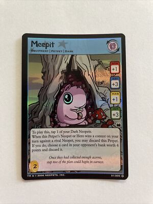 Neopets TCG Meepit Holo Foil Travels In Neopia 21/200 WOTC NM | eBay