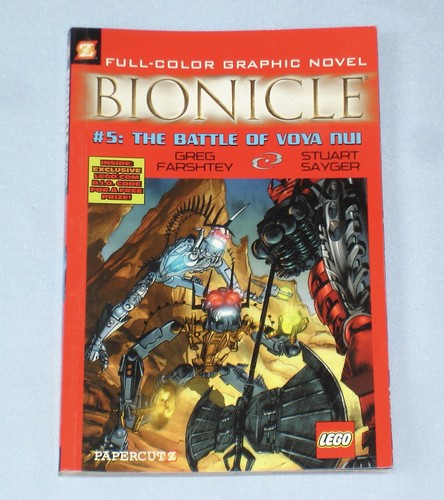 Lego Bionicle #5 THE BATTLE OF VOYA NUI Color Graphic Novel Farshtey ...