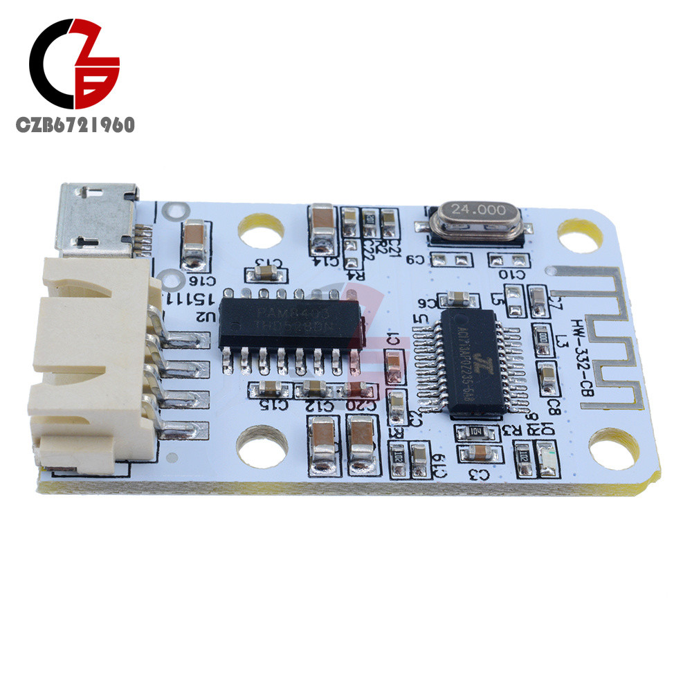 5V 3W+3W 2X3W Bluetooth Audio Receiver Digital Amplifier Board Module ...