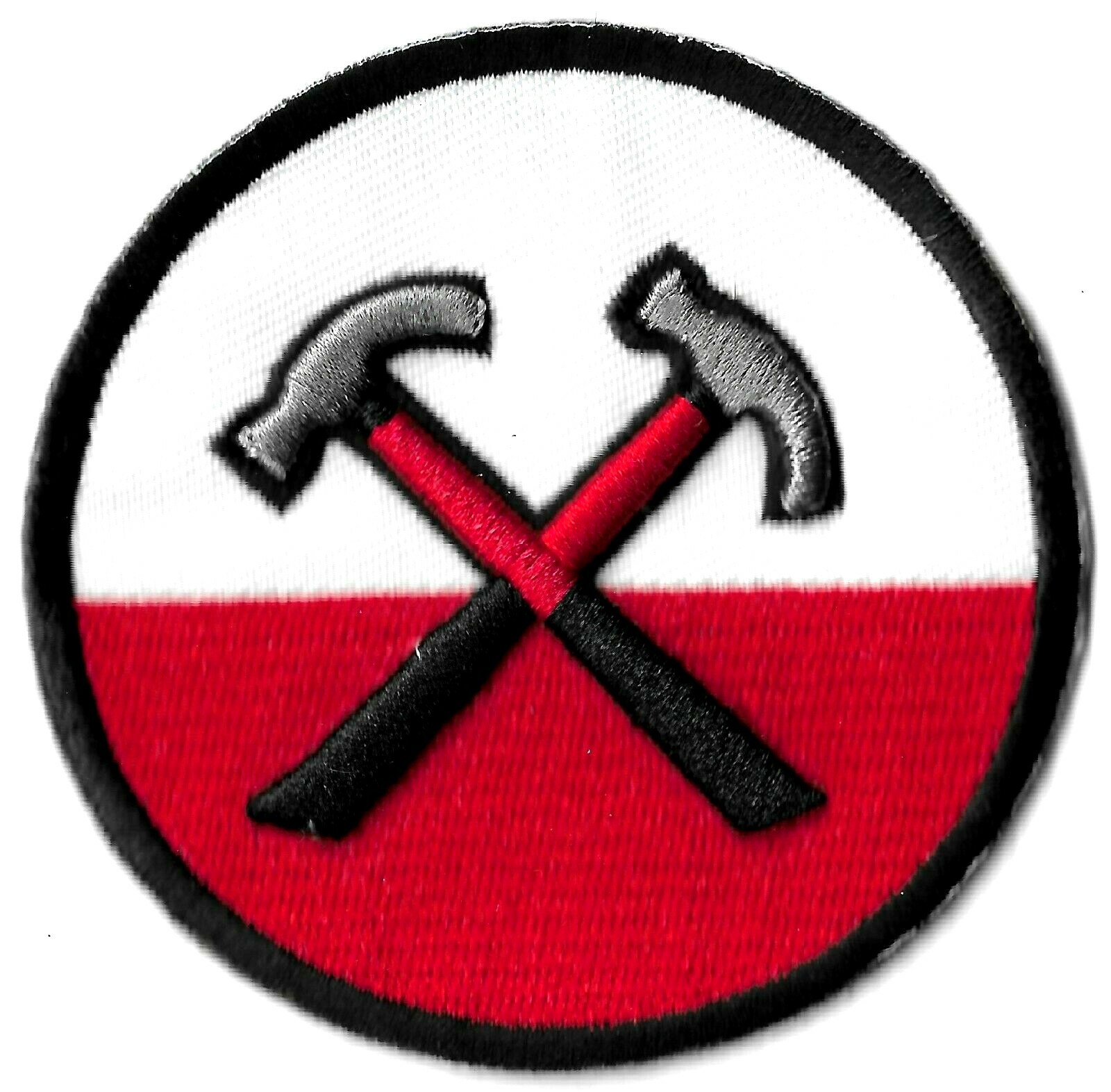 Pink Floyd 3D Hammers Logo Patch - Embroidered Iron / Sew On [Classic ...