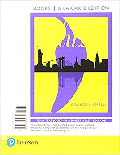 College Algebra by Robert Blitzer 9780134469874| eBay