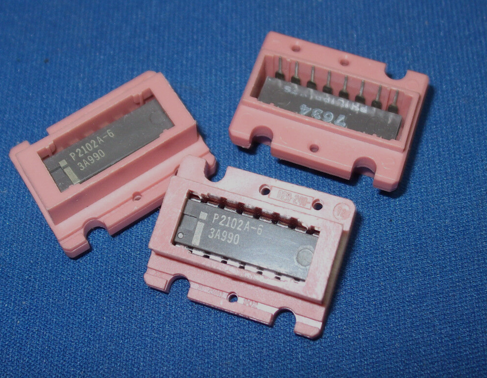 P2102A-6 INTEL Vintage 1976 P2102 16-PIN SRAM 1KX1 COLLECTIBLE W ...
