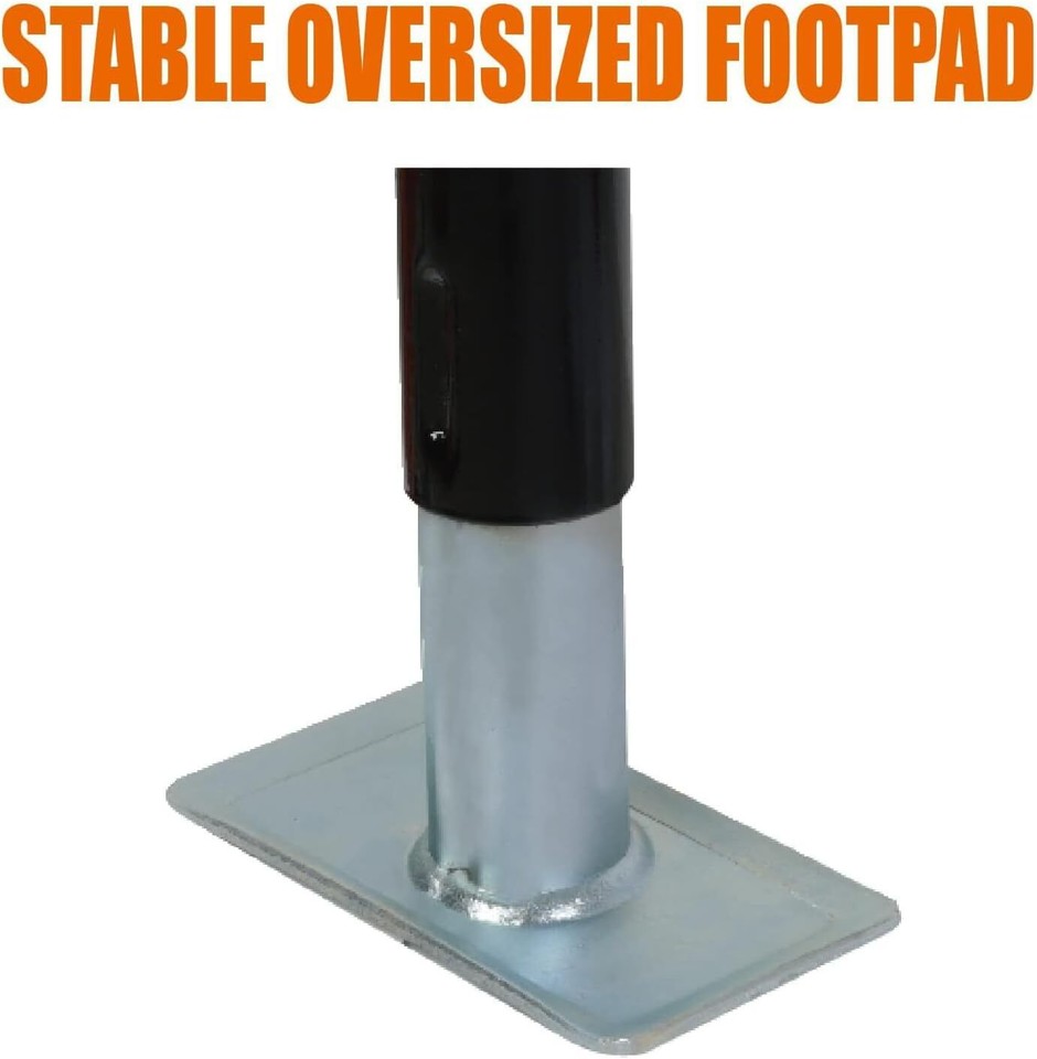 2000 lbs Boat Trailer Tongue Jack Pipe-Mount Swivel Jack Stand with ...