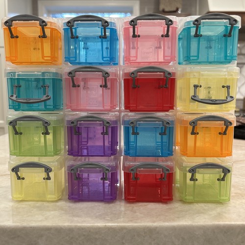 Really Useful Boxes 16-Box Organizer 2”x2.5” Storage Assorted Colors ...