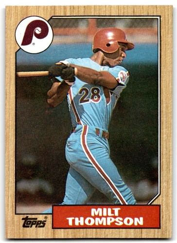 1987 Topps Baseball Cards Milt Thompson Philadelphia Phillies #409 | eBay
