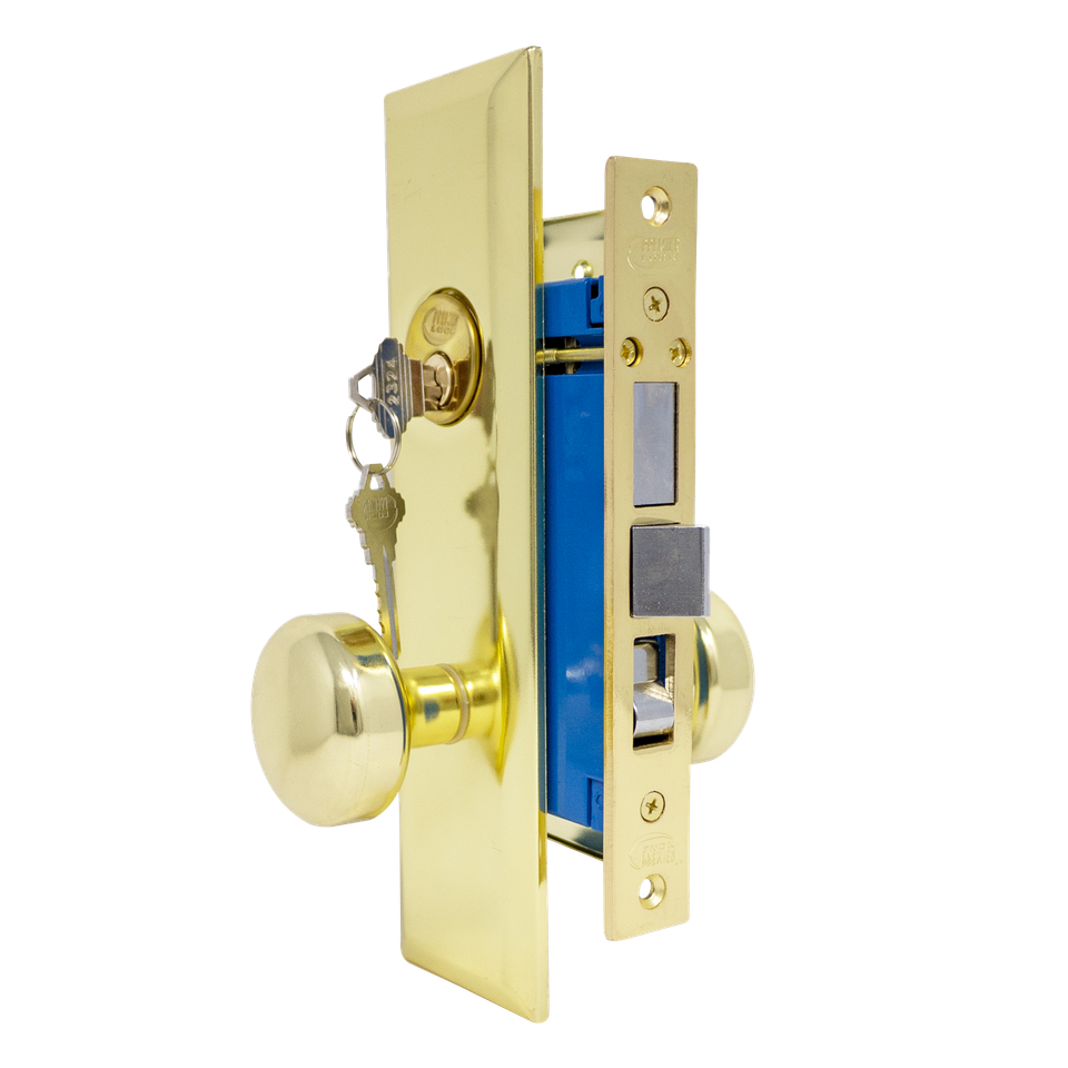 Premier Lock Mortise Lock Set for Exterior Doorways 2 1/2" and 2 3/4 ...