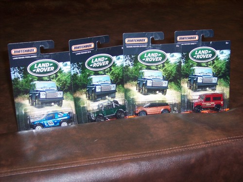MATCHBOX - 4 CAR LOT - LAND ROVER - NINETY - SVX - EVOQUE - FREELANDER ...