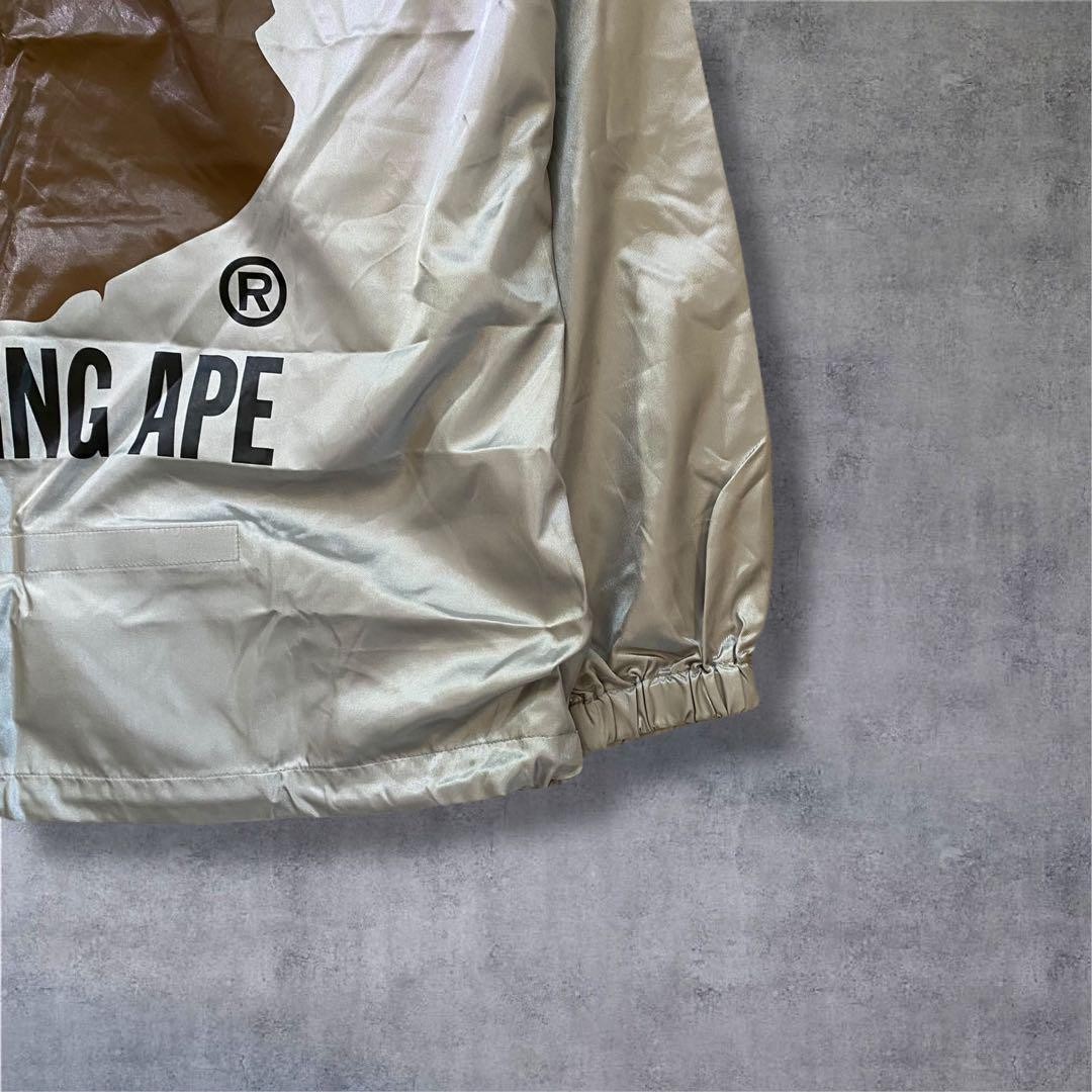 A Bathing Ape 90s Black Tag Anorak Hoodie Silver Size S Rare A Bathing Ape 90s Black Tag Anorak Hoodie Silver Size S Rare