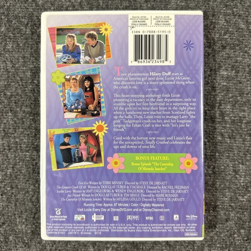 Lizzie McGuire Totally Crushed Vol 4 DVD Used Hilary Duff Disney ...