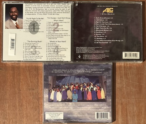 Dr. Ed Montgomery 3 gospel CD Lot: It’s Alright To Be Me, I Still ...