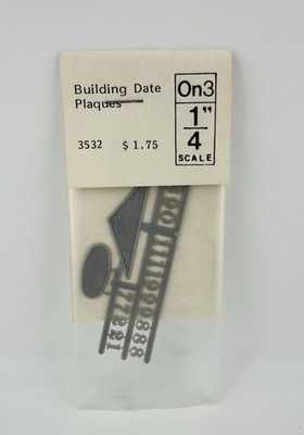 Grandt Line 3532 On3 Scale Building Date Plaques | eBay